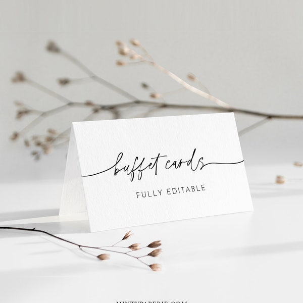 Food Table Label - Etsy