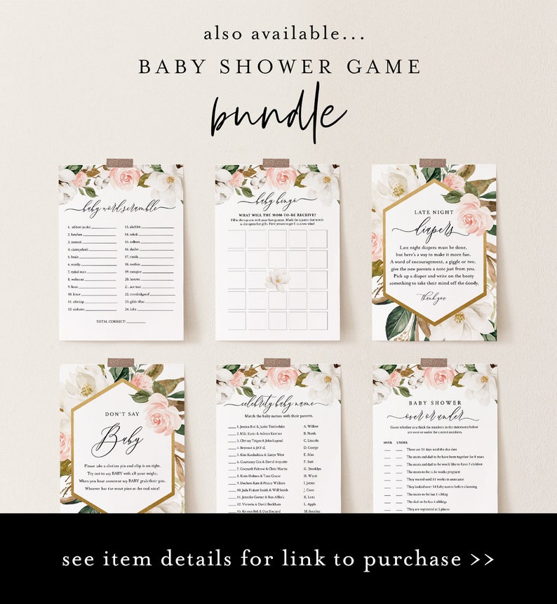 Celebrity Baby Name Game Printable Baby Shower Game Baby - Etsy