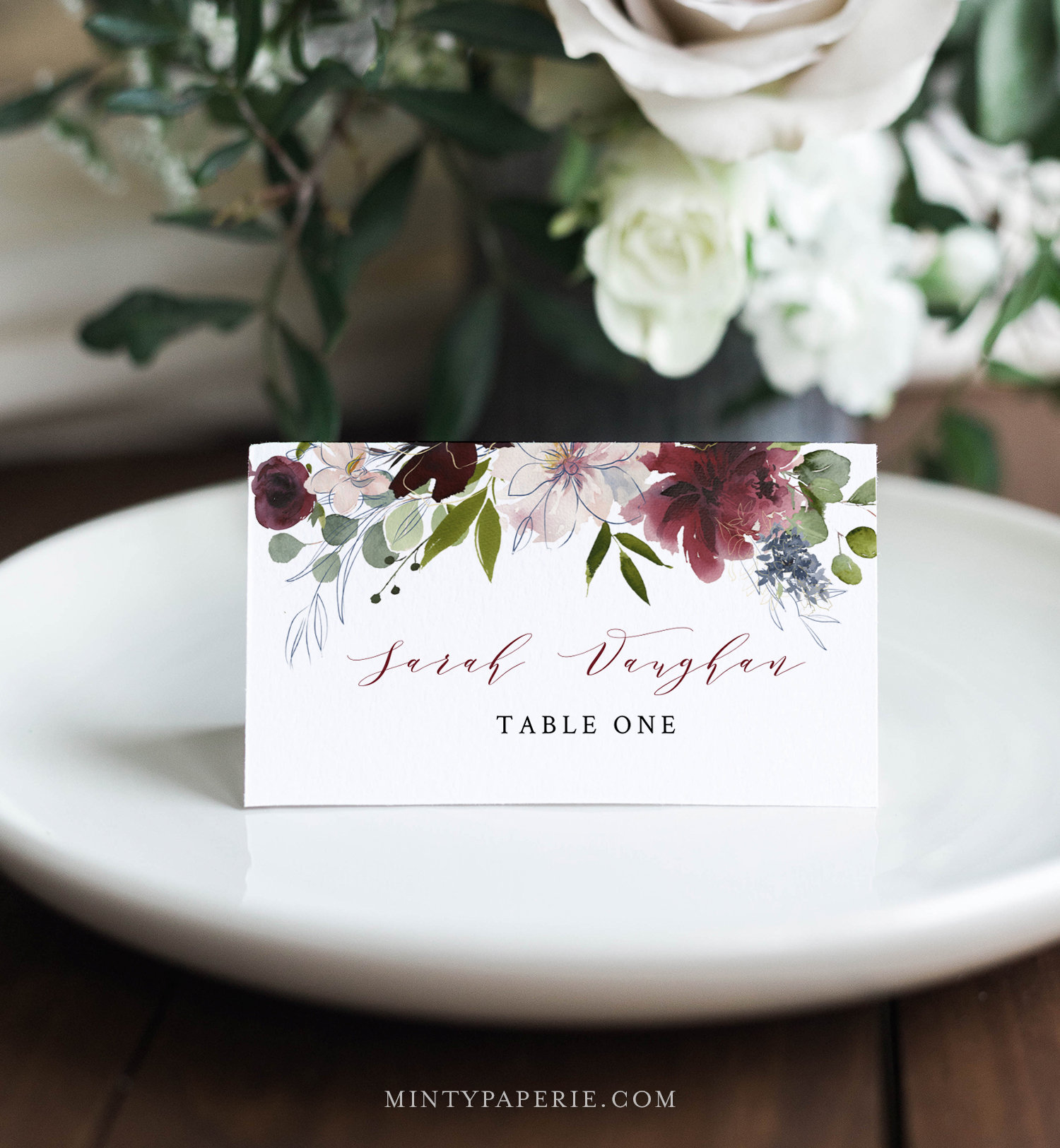 Wedding Place Card Template INSTANT DOWNLOAD Printable - Etsy