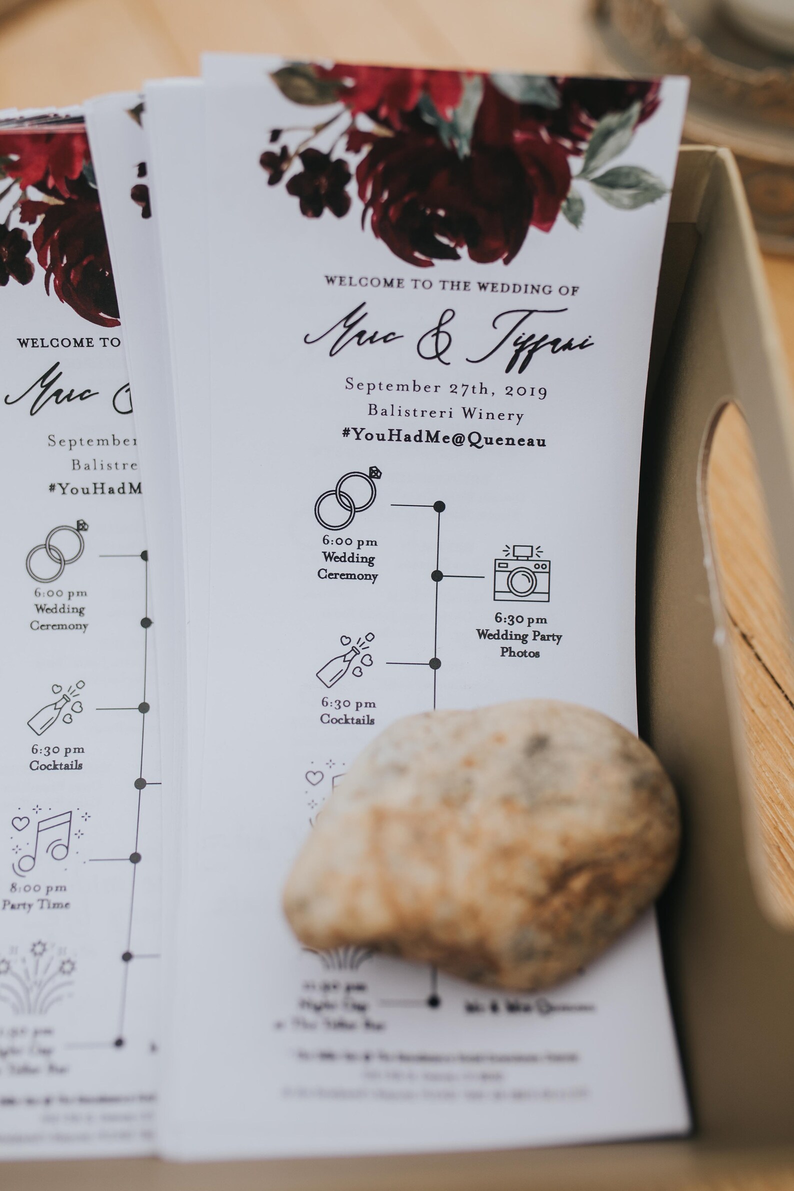 Wedding Program & Timeline Template, Printable Order of Service ...