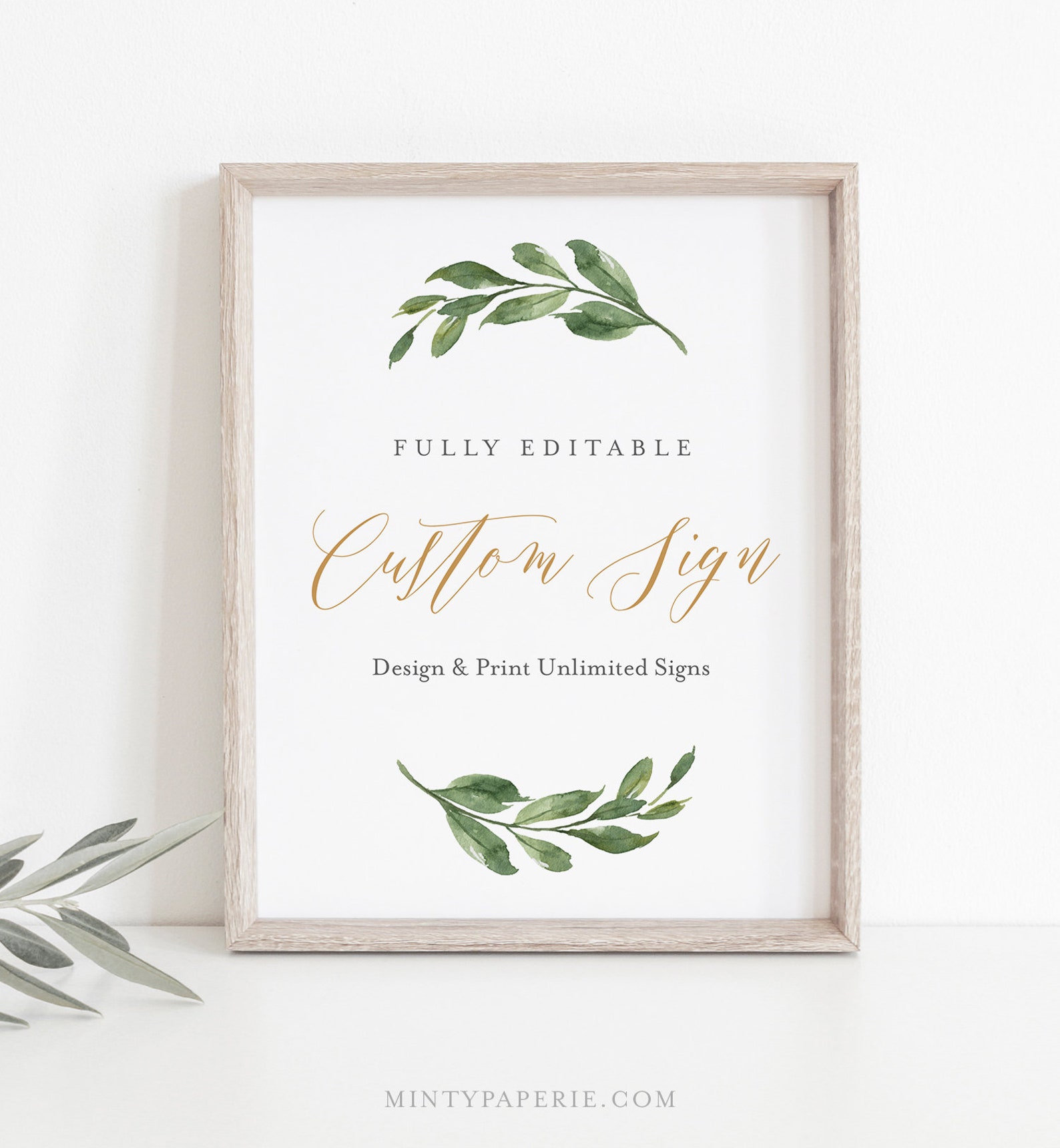 Editable Sign Template Design & Create Unlimited Times - Etsy
