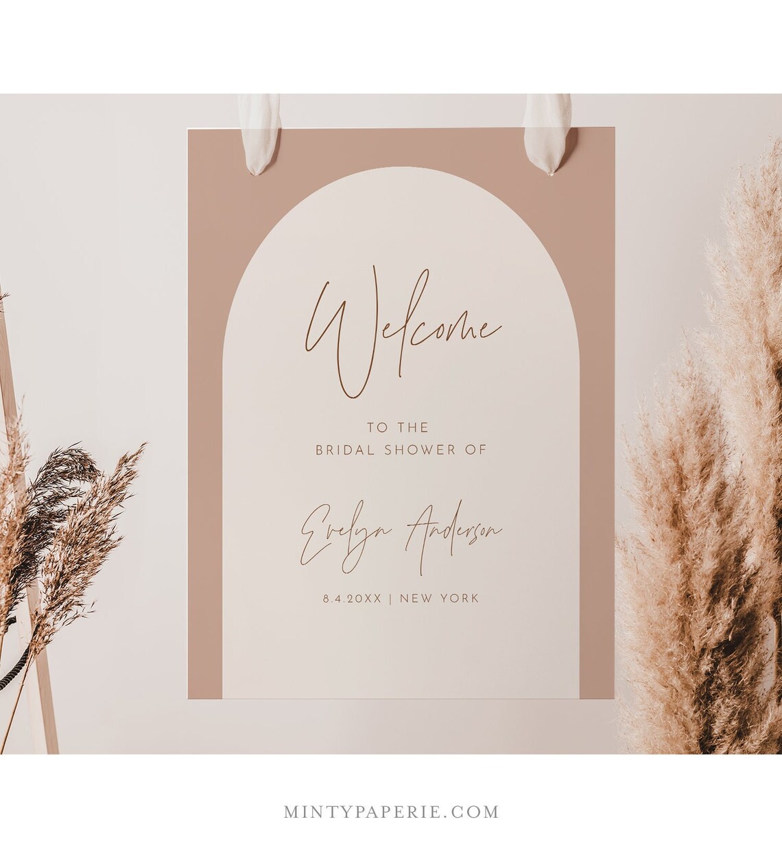 Arch Welcome Sign Printable Bohemian Baby or Bridal Shower - Etsy