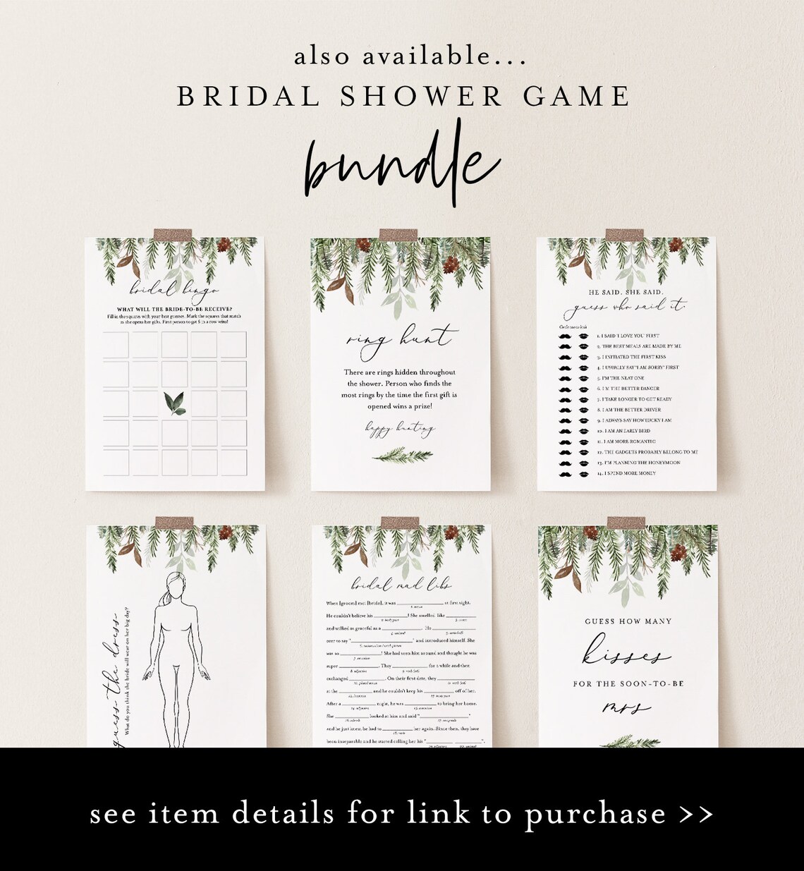 Guess the Dress Game Bridal Shower Wedding Dress Game Winter - Etsy