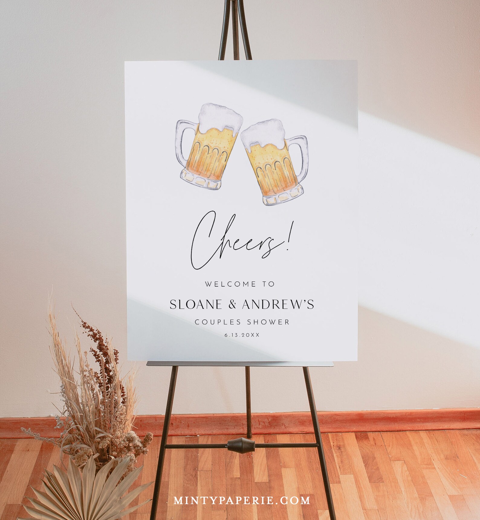 Beer Welcome Sign, Brews Before I Do Bridal Shower, Couples Shower ...
