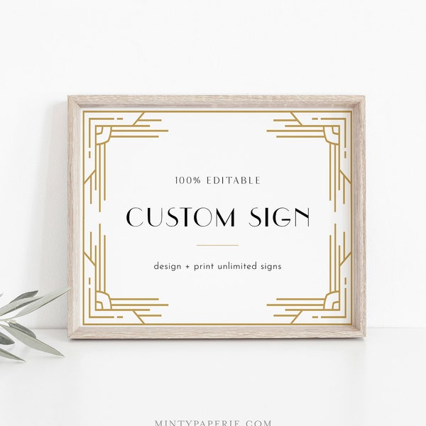 Art Deco Sign - Etsy