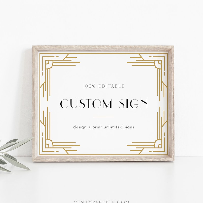Art Deco Sign - Etsy