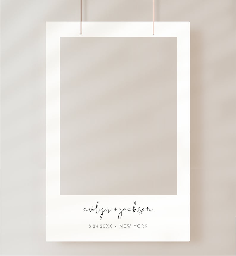 Minimalist Photo Prop Frame, Wedding Photo Booth Frame, Bridal Shower ...
