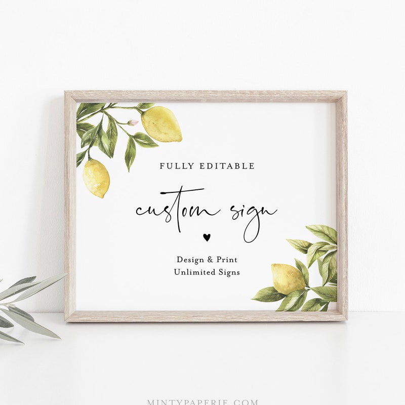 Lemon Sign - Etsy