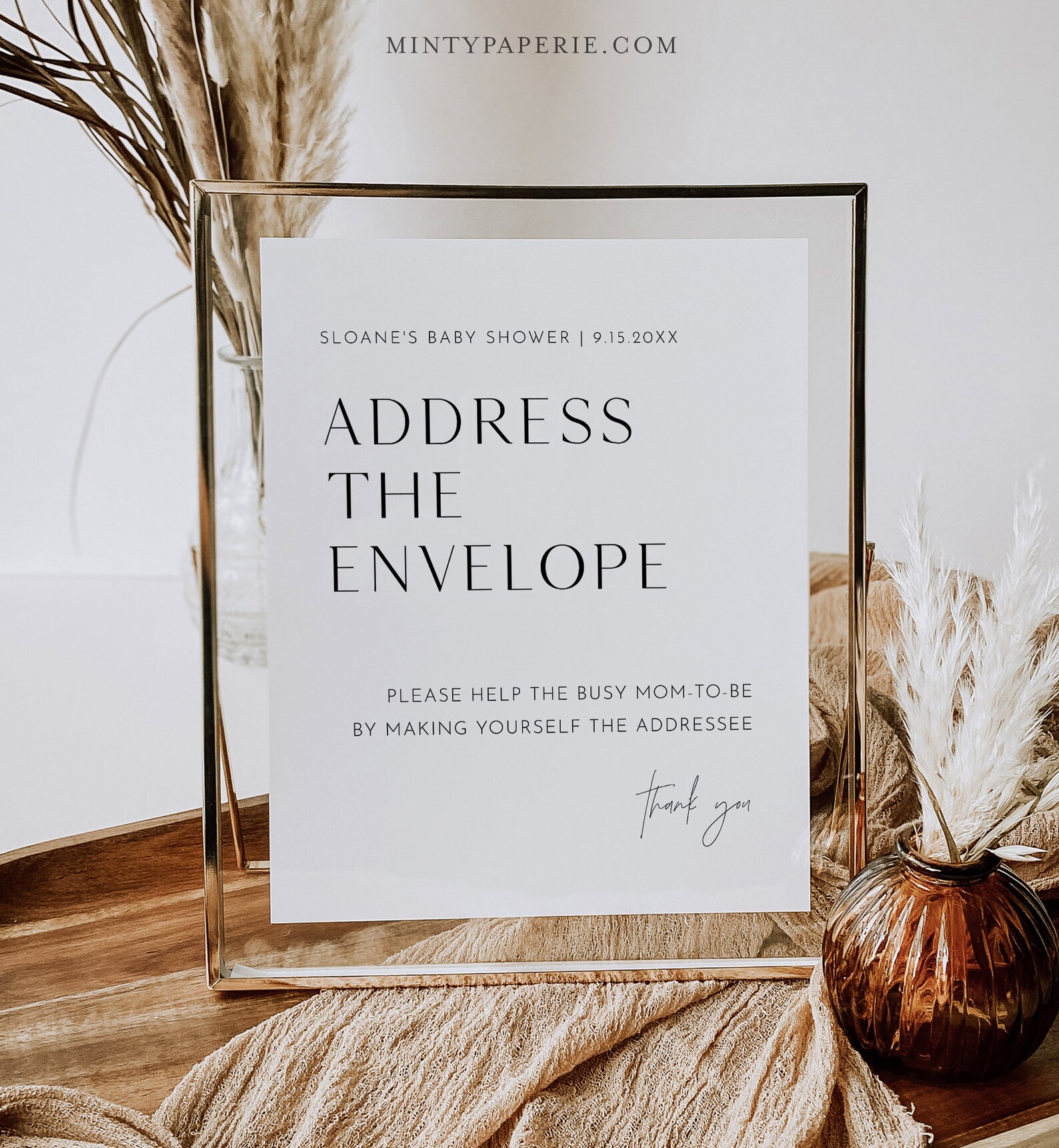 Address the Envelope Sign Write Your Address Minimalist - Etsy