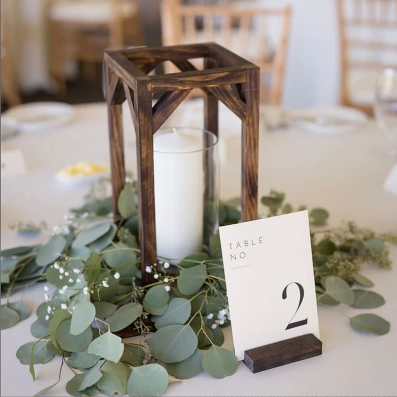 Minimalist Table Number Card Template Rustic Simple Clean - Etsy