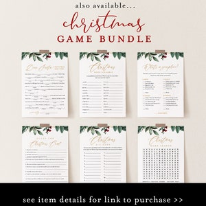 Christmas Word Scramble, Holiday Party Game Printable, Christmas Puzzle ...