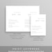 Modern Wedding Invitation Set, Simple, Minimalist, Clean Wedding Invite ...