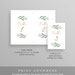 Table Number Card Template Printable Olive Greenery Wedding - Etsy