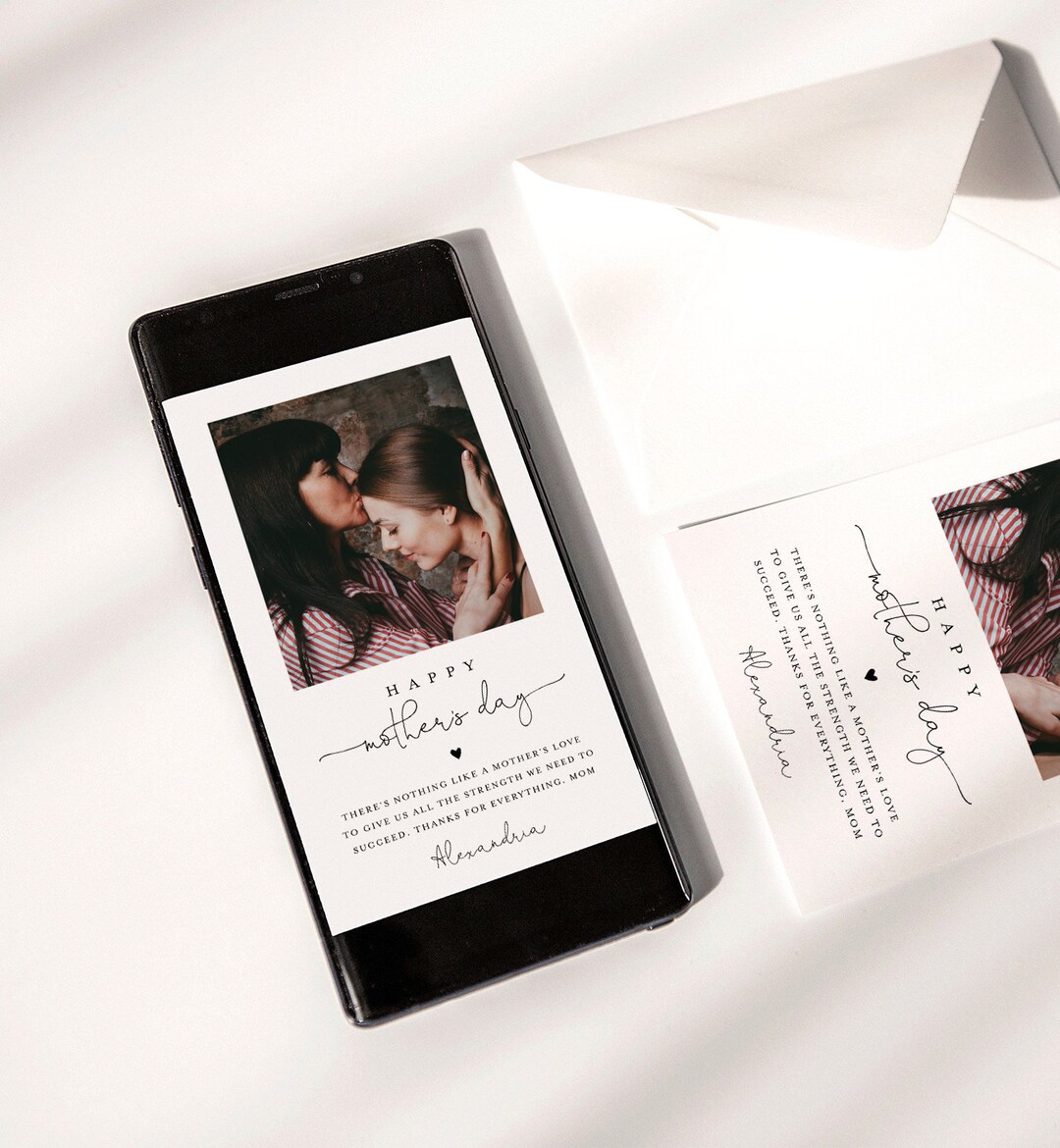 Digital Mother's Day Card, Photo Ecard, Insert Your Own Image, Custom ...