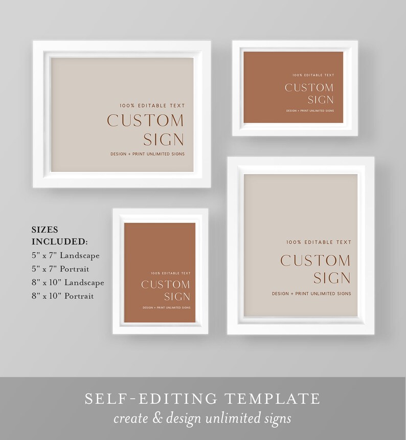 Terracotta Custom Sign Template Terra Cotta Wedding Sign | Etsy