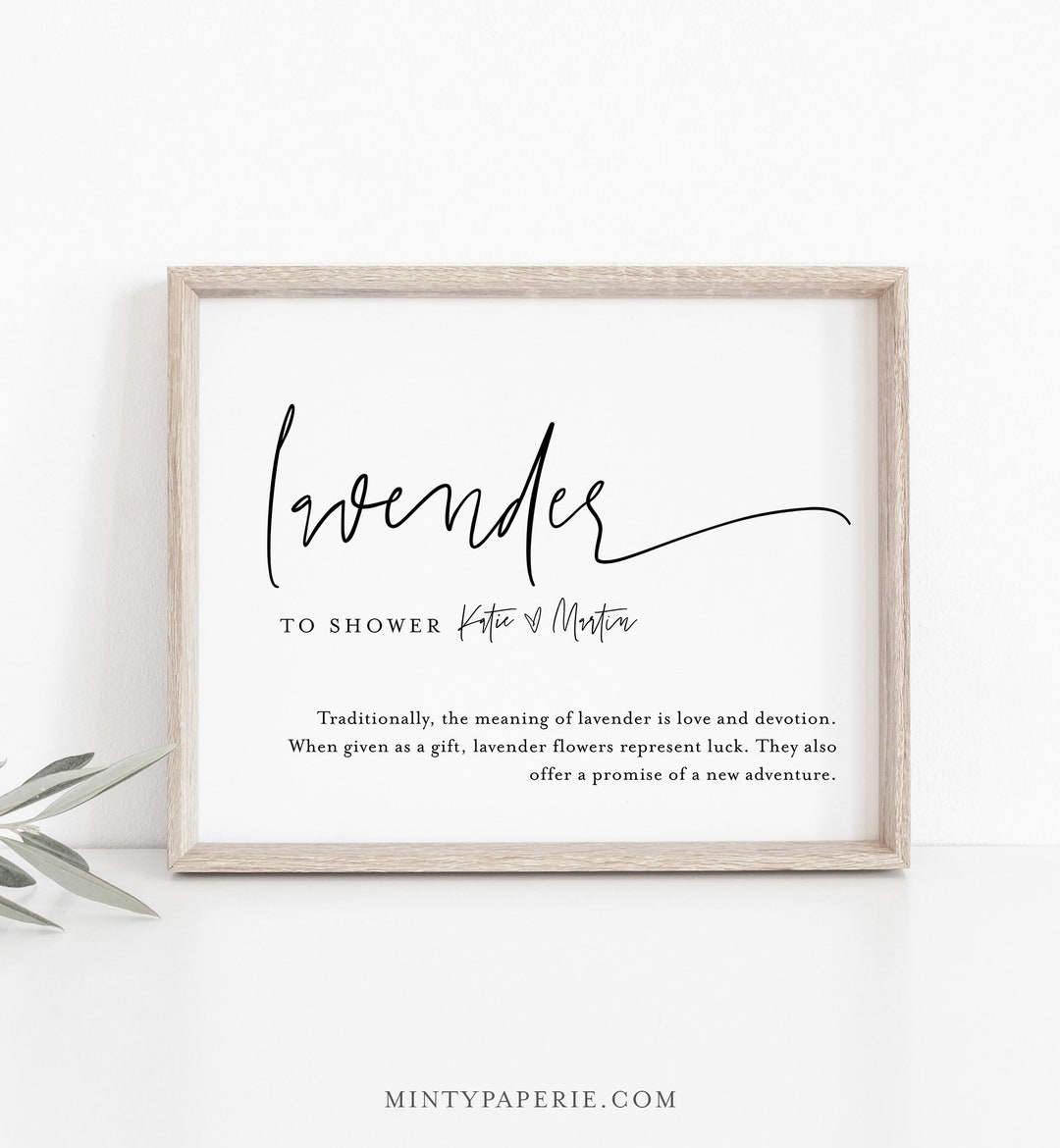 Lavender Toss Sign, INSTANT DOWNLOAD, Editable Template, Printable ...