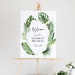 Tropical Welcome Sign Template, Palm Greenery Wedding or Bridal Shower ...