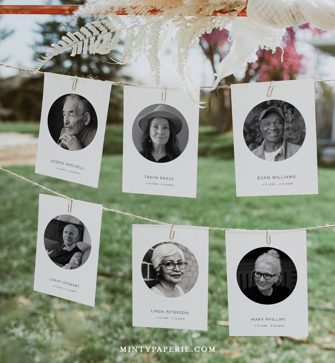 In Loving Memory Sign and Memorial Photo Cards Editable Text - Etsy