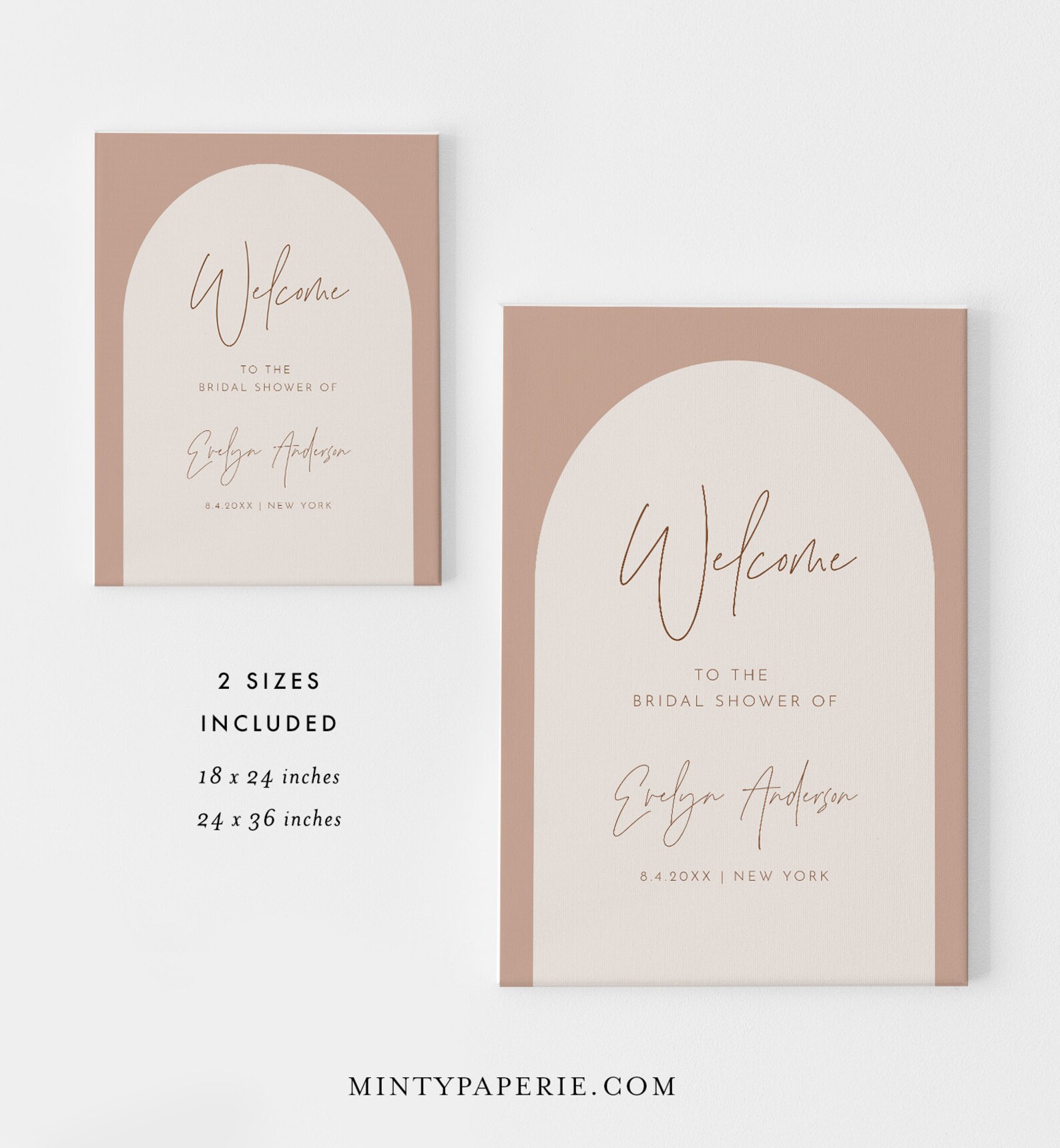 Arch Welcome Sign Printable Bohemian Baby or Bridal Shower - Etsy