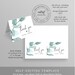 Eucalyptus Thank You Card Template, INSTANT DOWNLOAD, 100% Editable ...