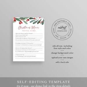 Christmas Game Bundle, Holiday Party Games, Family Fun, 12 Editable ...