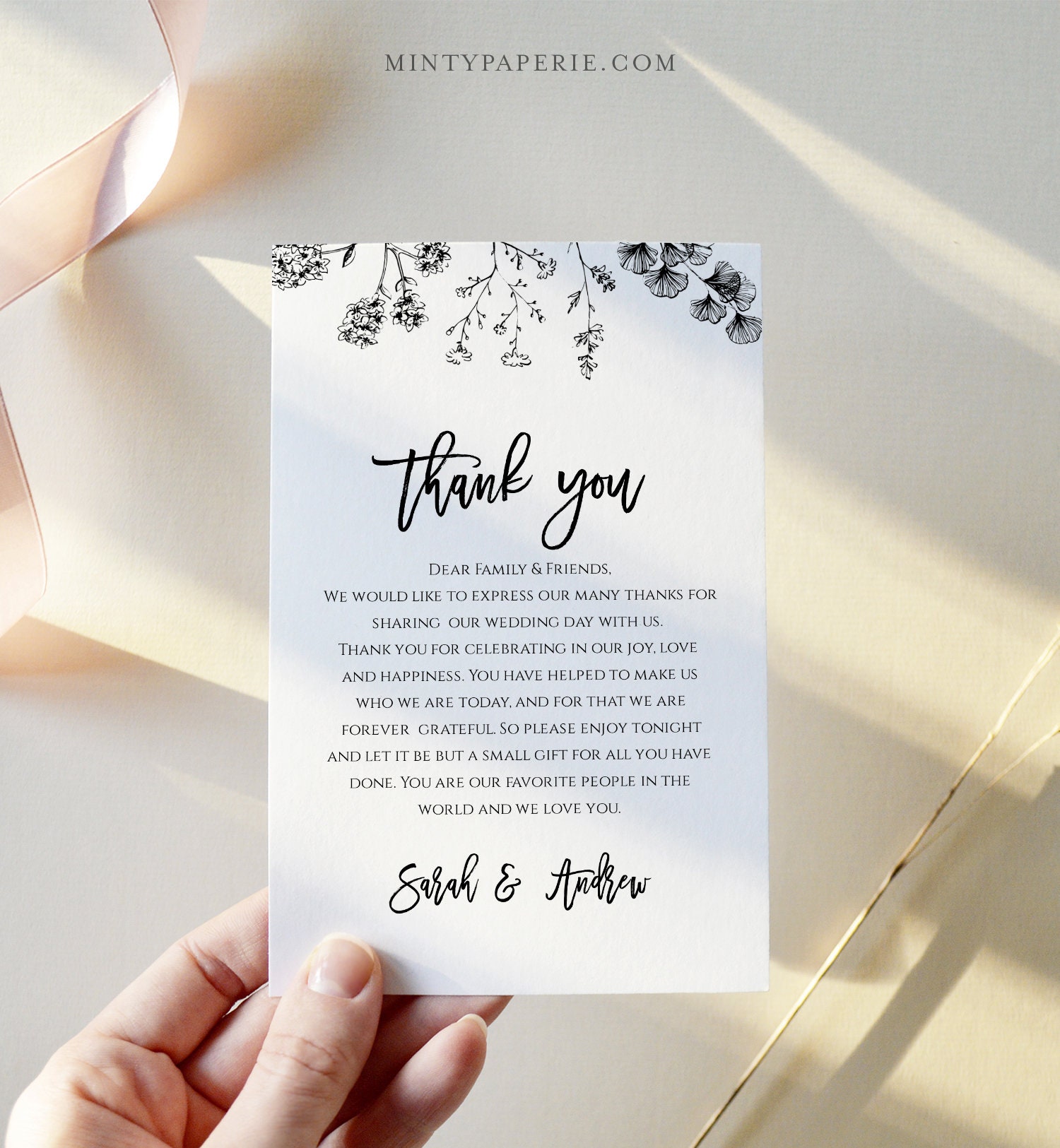 Thank You Letter After Wedding Reception at Karan Katz blog