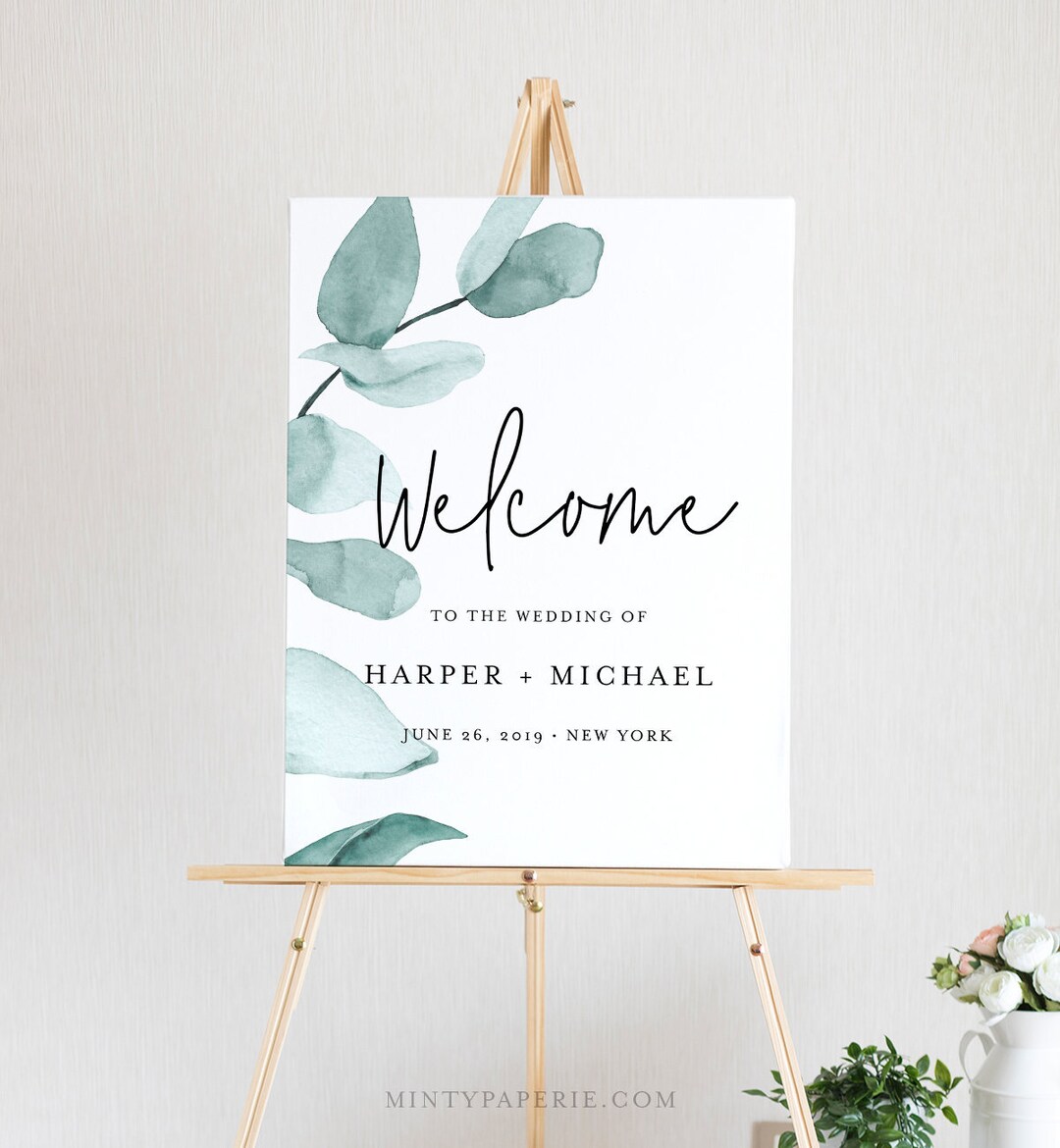 Welcome Sign Template, Instant Download, 100% Editable, Printable ...