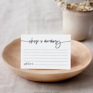 Share a Memory Sign and Card, Funeral Words of Love, Favorite Memory ...