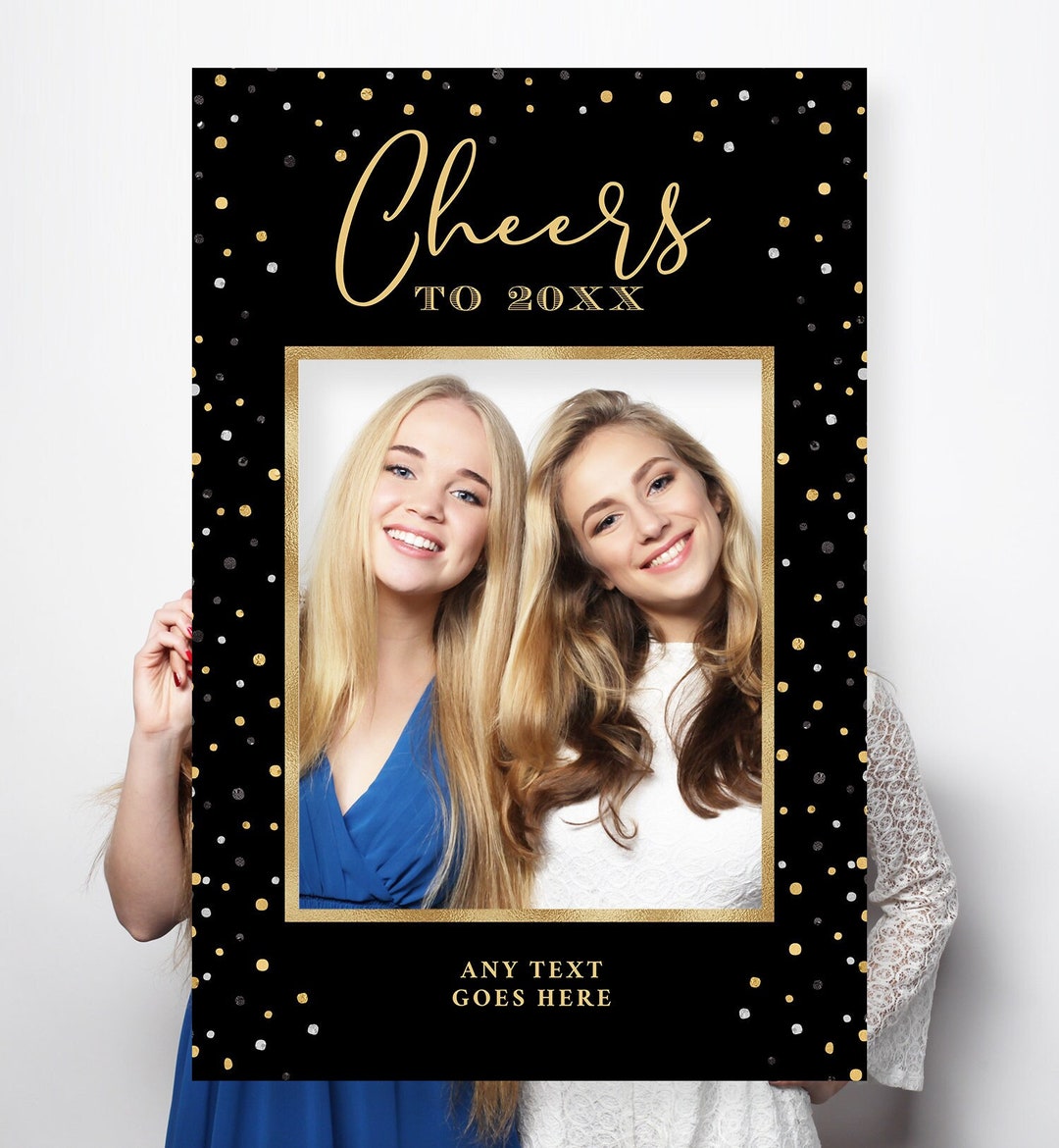 New Years Photo Frame NYE Photo Prop Sign New Years Party - Etsy