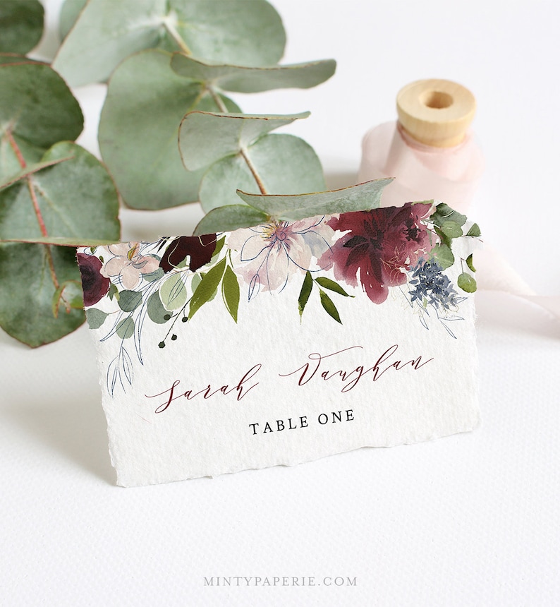 Wedding Place Card Template INSTANT DOWNLOAD Printable | Etsy