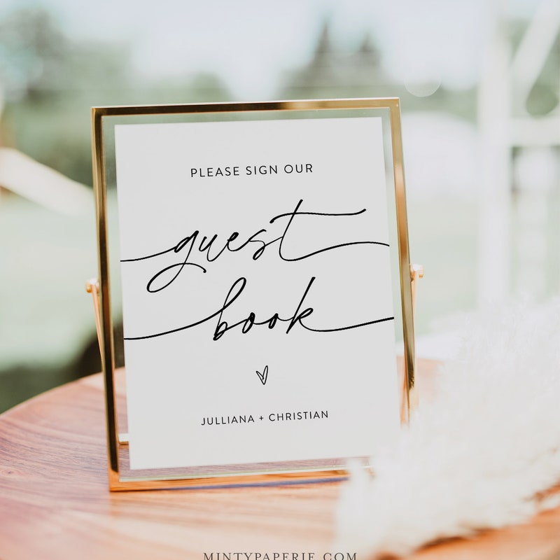 Wedding Guest Book Sign - Etsy