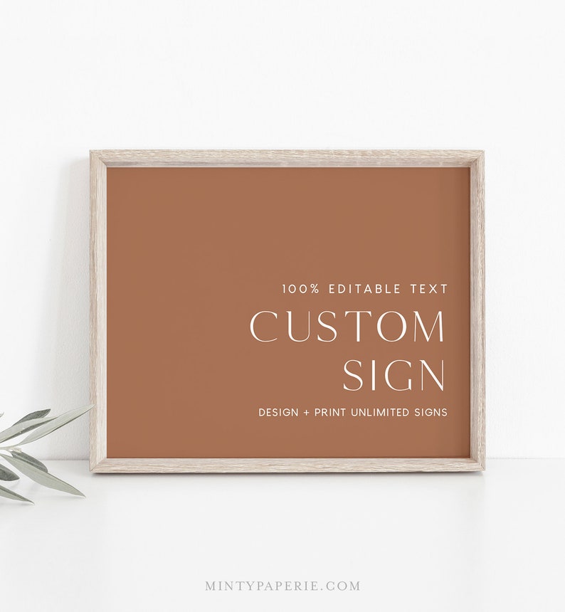Terracotta Custom Sign Template Terra Cotta Wedding Sign | Etsy