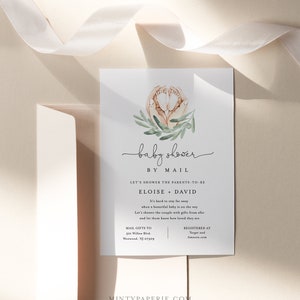 Baby Shower by Mail Invitation, Social Distance Baby Shower Invitation ...