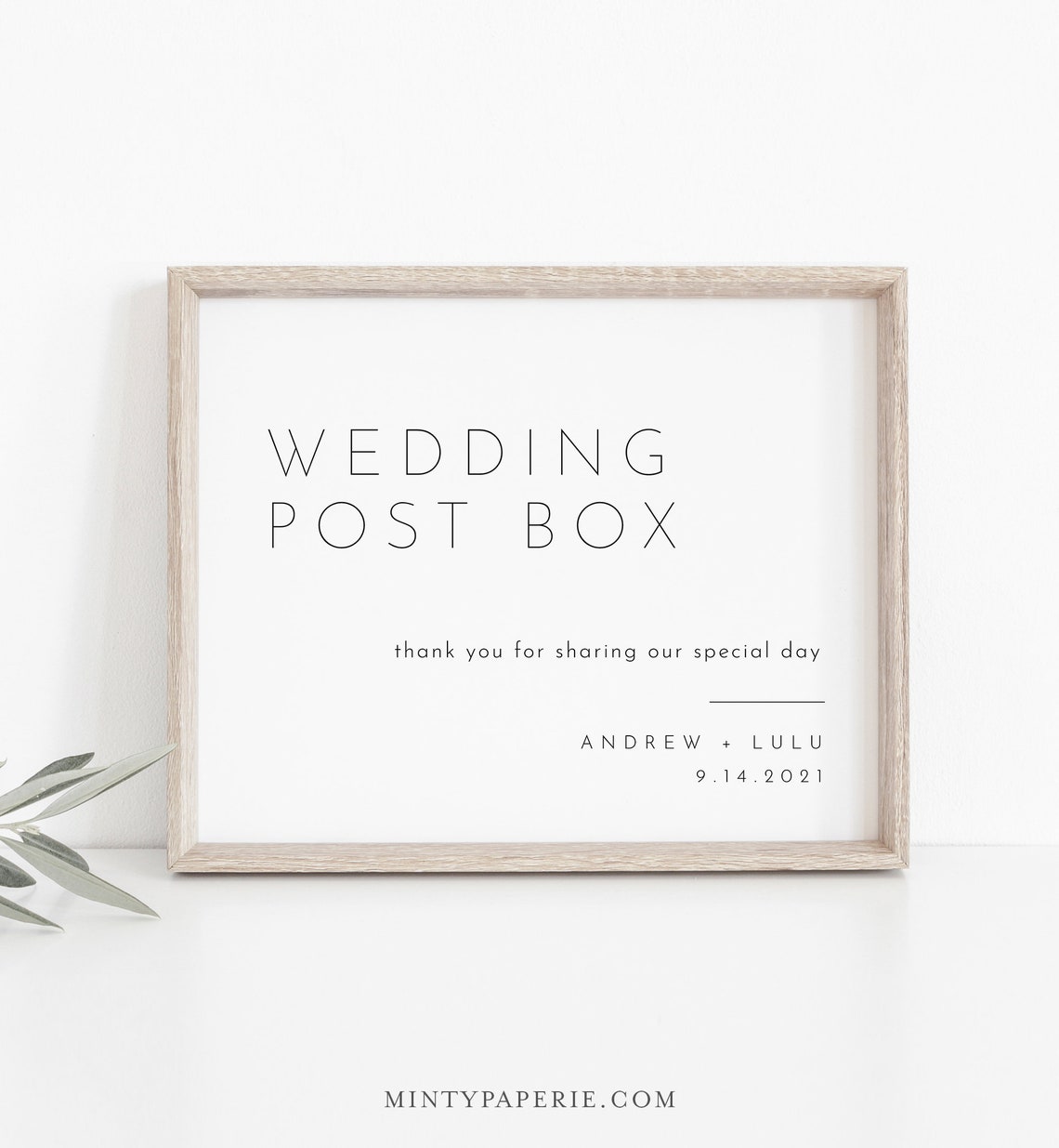 Wedding Post Box Sign Wedding Card Sign Minimalist Modern - Etsy