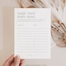 Name That Baby Song Game Template, Printable Minimalist Baby Shower ...