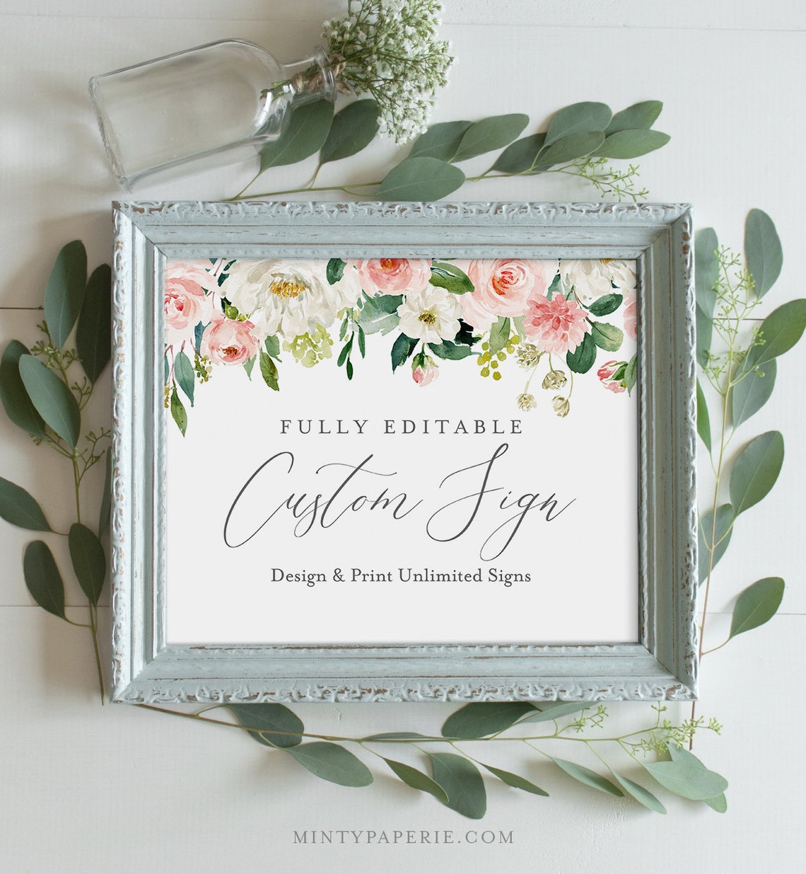 Wedding Sign Template INSTANT DOWNLOAD Self-editing - Etsy