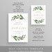 Greenery Welcome Sign Template, Printable Wedding Poster, Bridal Shower ...