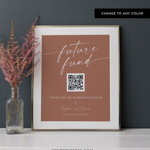 Future Fund Sign, Venmo Honeymoon Fund, Wishing Well, Wedding Cash Gift ...