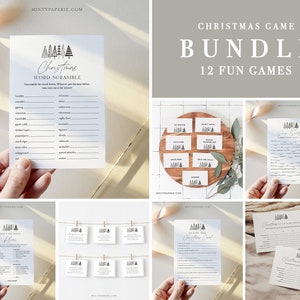 Christmas Pictionary Cards, Holiday Party Game Printable, Family ...