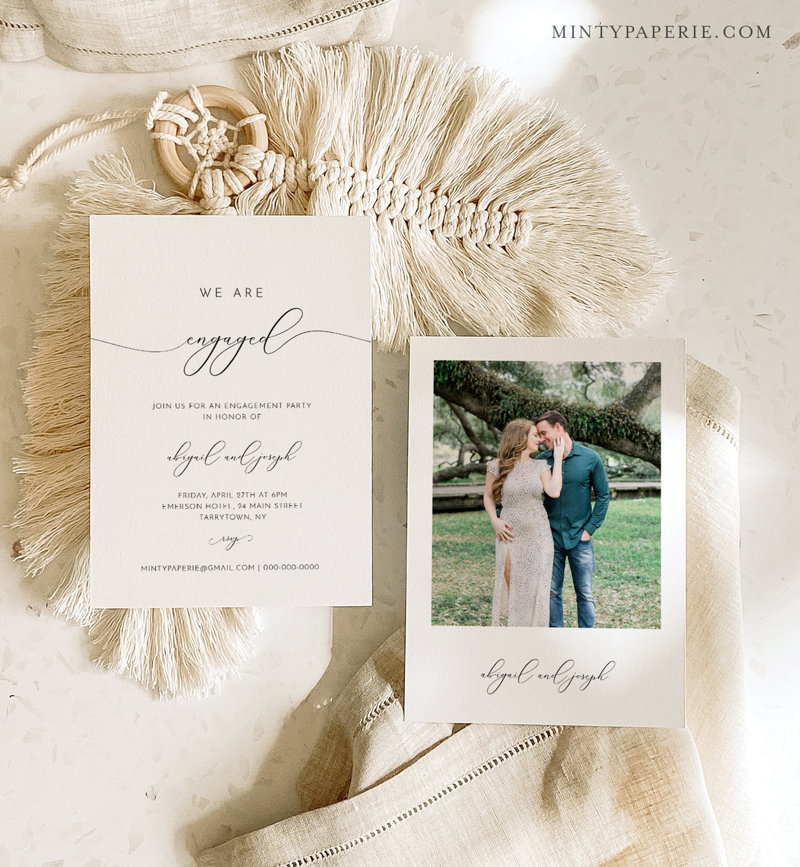 Engagement Party Invitation Printable Wedding Engagement | Etsy