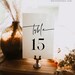 Minimalist Table Number Card Template Simple Clean Modern - Etsy