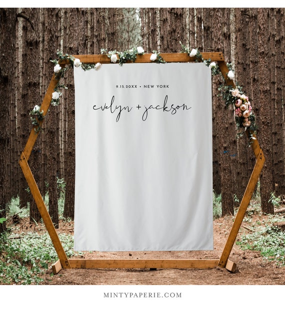 Minimalist Wedding Backdrop Bridal Shower Backdrop Photo - Etsy