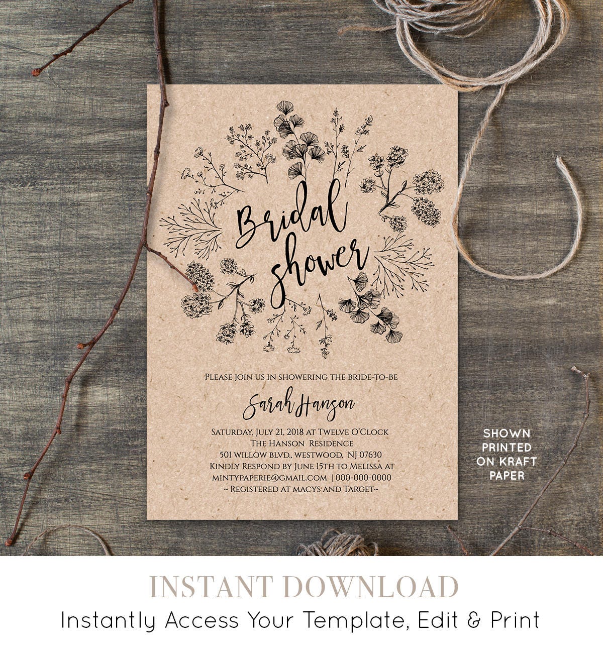 Free Printable Bridal Shower Templates Printable World Holiday