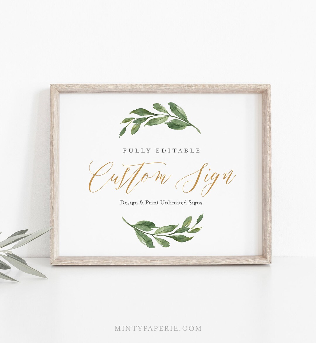 Editable Sign Template, Design & Create Unlimited Times, Custom Wedding ...