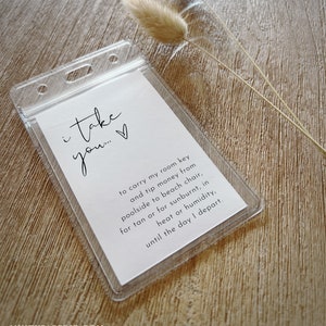 Wedding Room Key Card Tag Template, Printable Modern Key Card Pocket ...