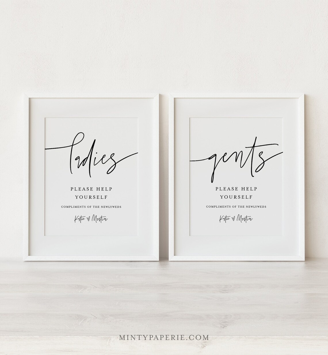 Minimalist Bathroom Sign, Ladies Help Yourself, Gents, Mens Room ...