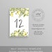 Lemon Table Number Card Template Printable Table Number - Etsy