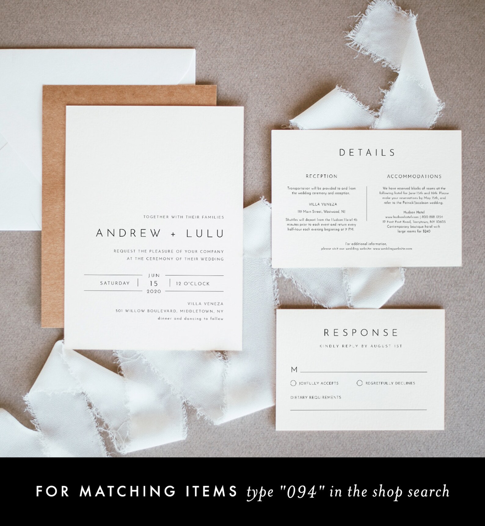 Minimalist Address Template, Wedding Envelope Printable, Instant ...