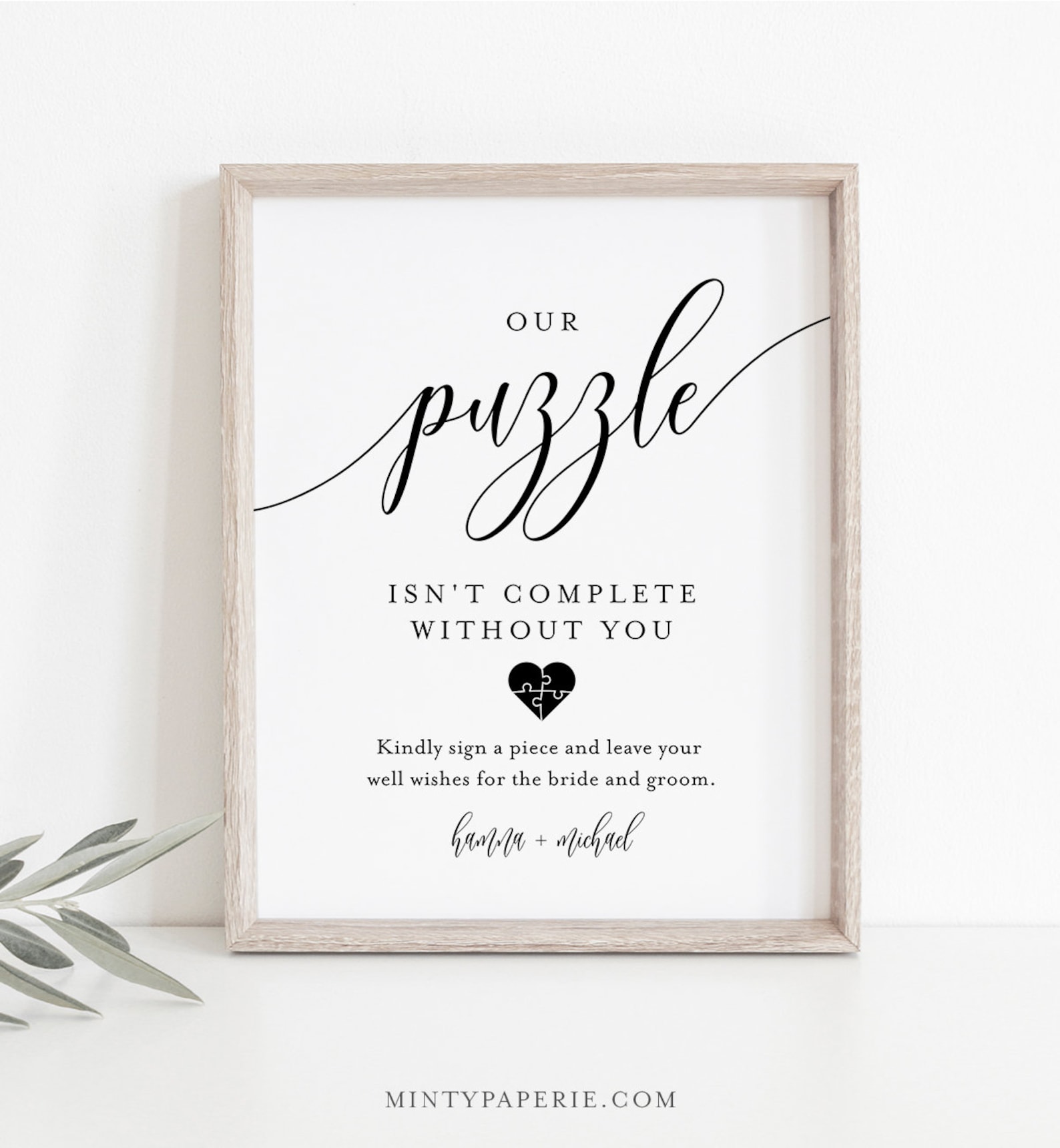 Puzzle Guestbook Sign Wedding Jigsaw Puzzle Piece Sign - Etsy