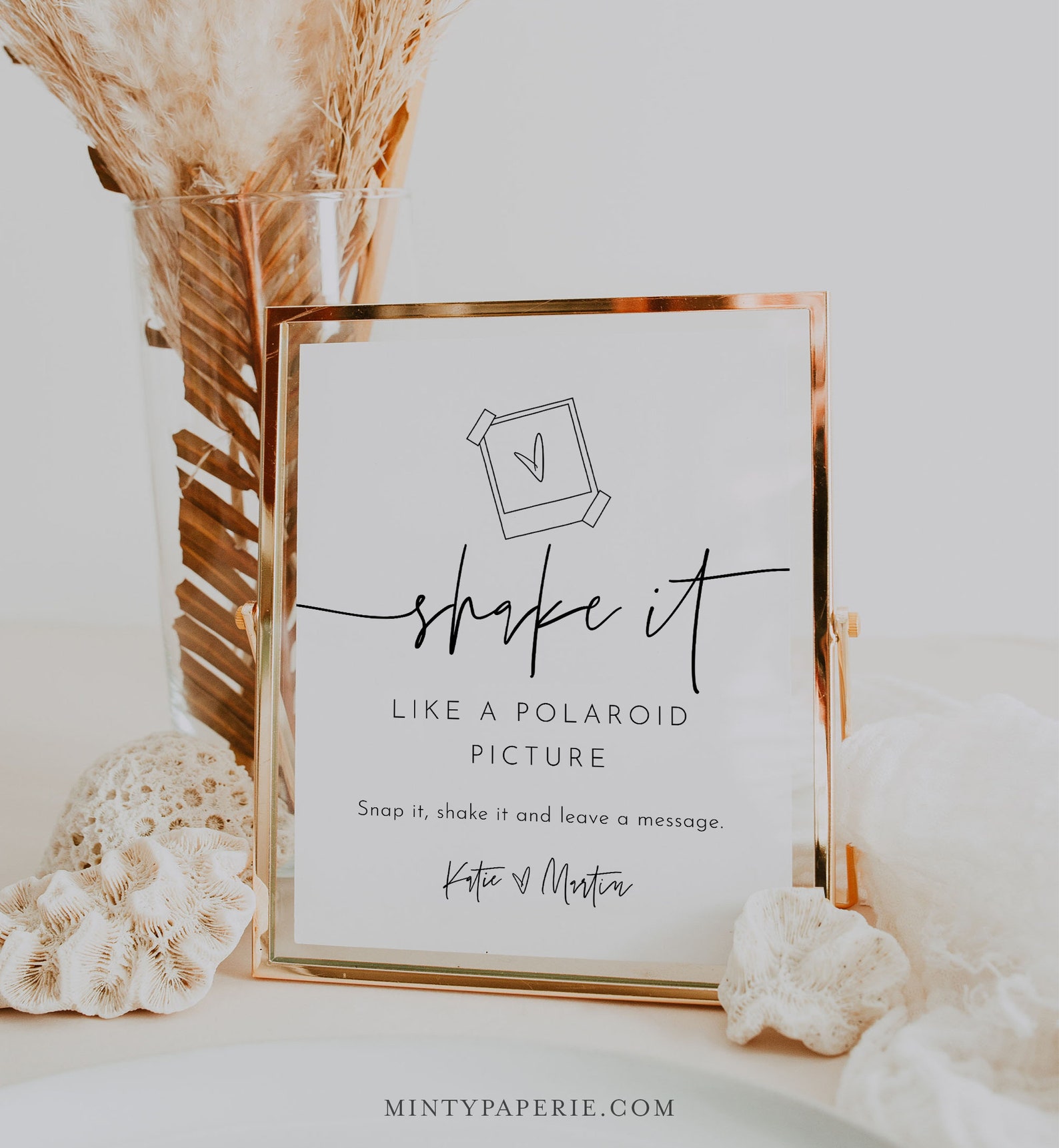 Shake It Like a Polaroid Picture Photo Guest Book Sign - Etsy